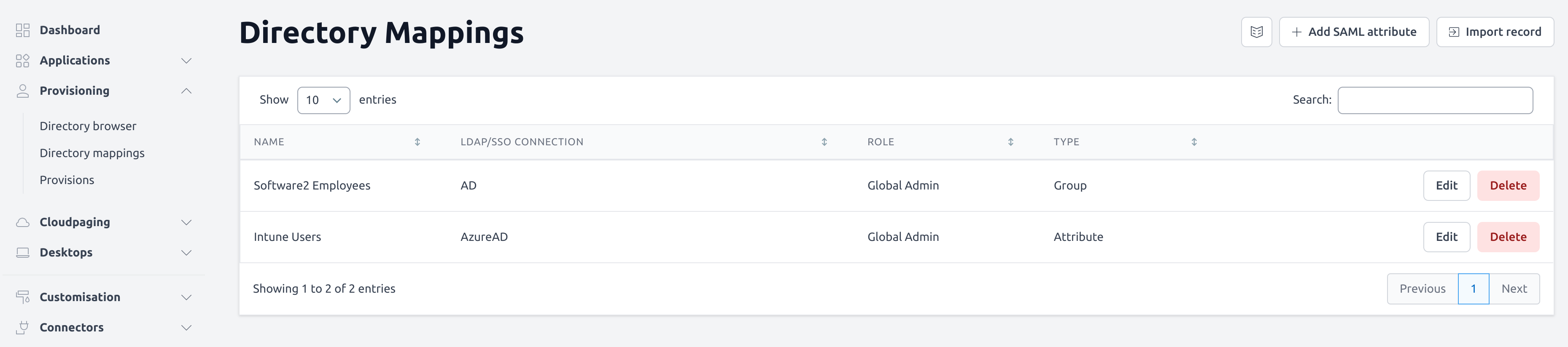 Creating SAML Attribute Mappings Creating SAML Attribute Mappings