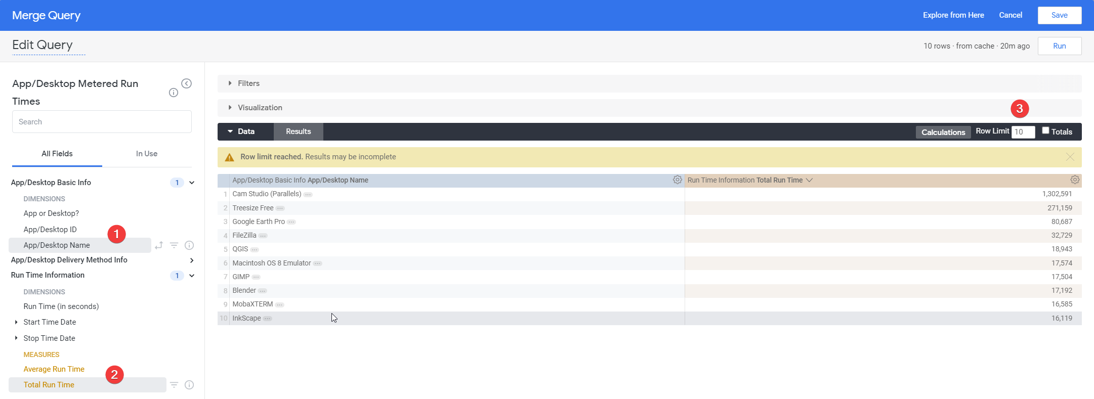 Merging Reports 